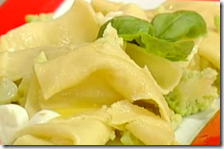Mandilli de sea con broccolo e bufala